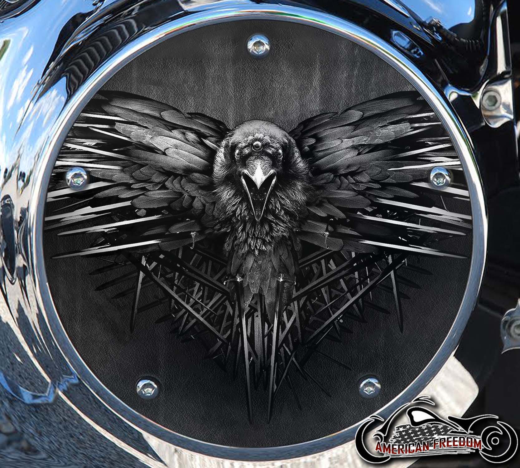 Custom Derby Cover - Raven [Harley Davidson Derby Cover] - $129.99 ...