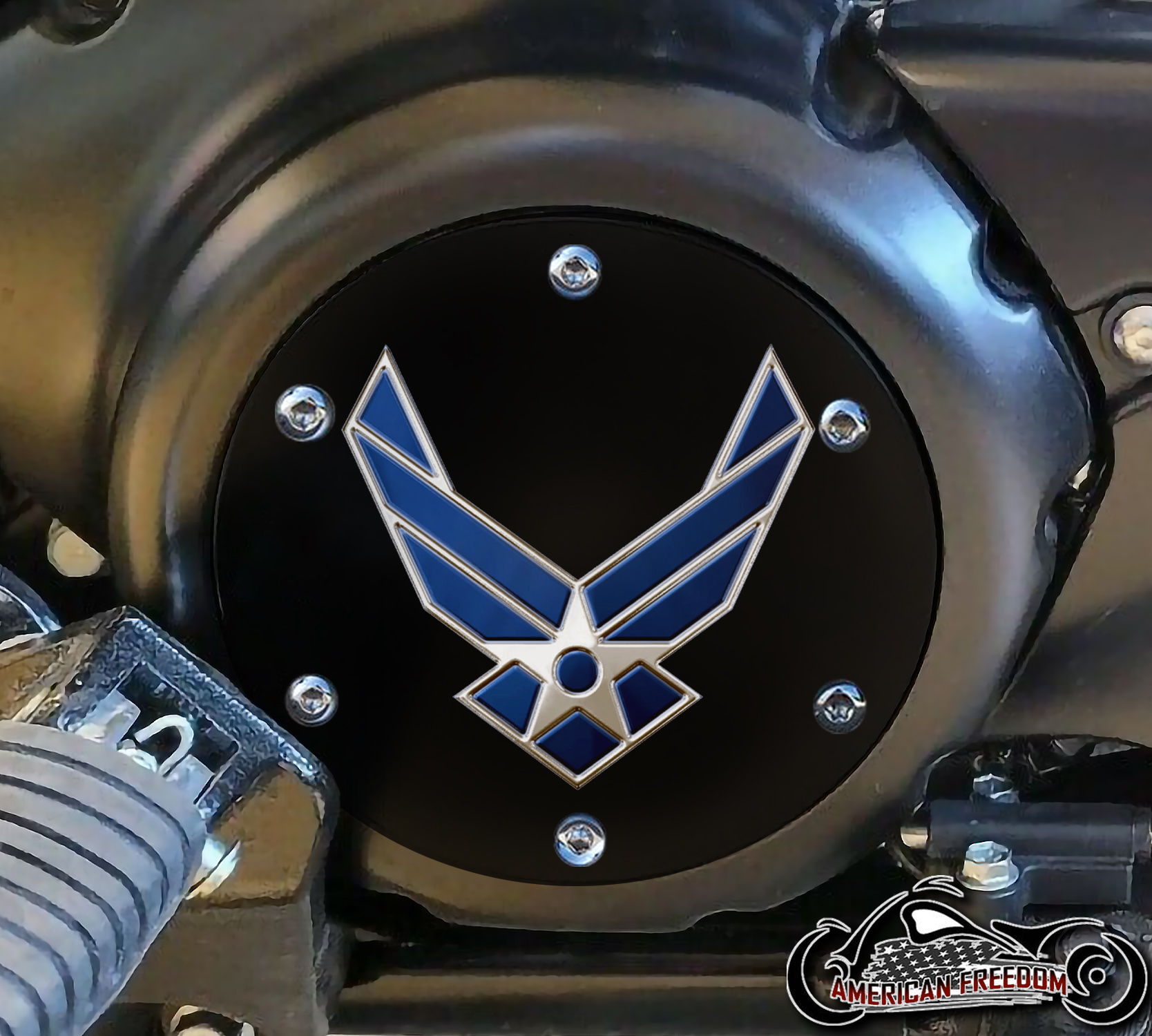 Military - Suzuki M109R Derby Cover : Custom Derby Cover