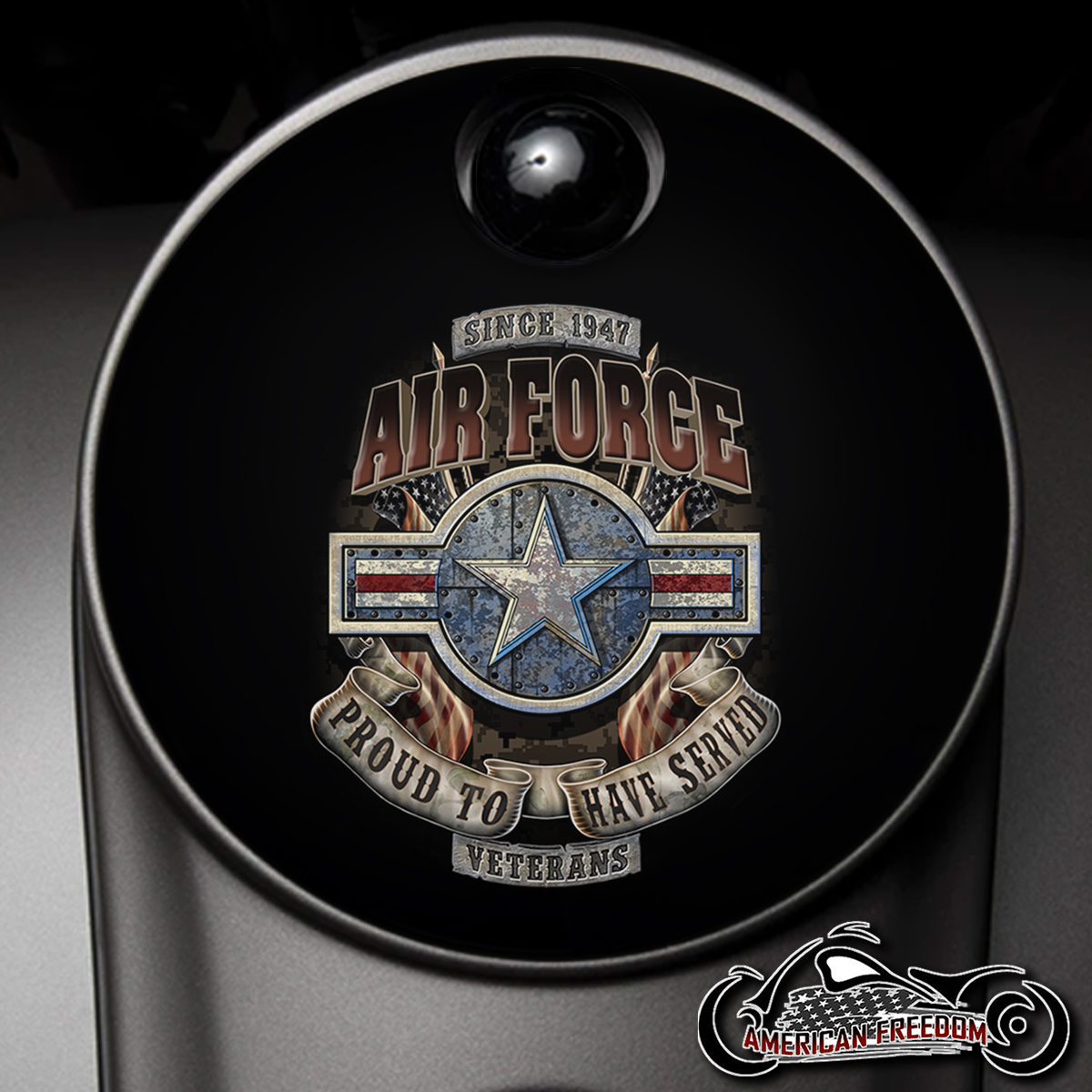 Custom Fuel Door - Proud Air Force [Harley Davidson Fuel Door] - $129. ...