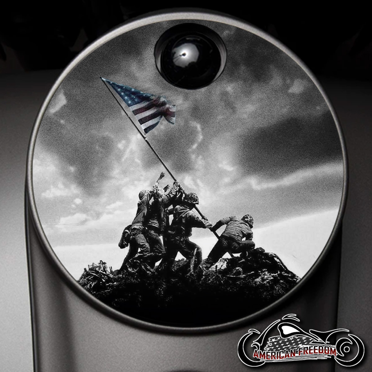 Custom Fuel Door - Iwo Jima [Harley Davidson Fuel Door] - $129.99 ...