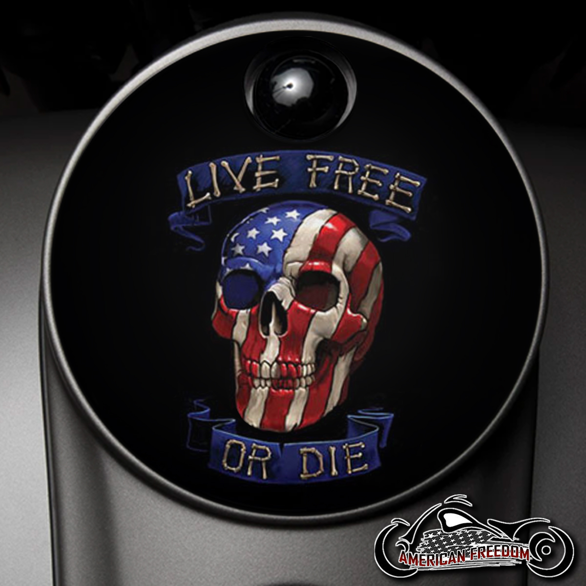 Custom Fuel Door - Live Free Or Die [Harley Davidson Fuel Door] - $129. ...