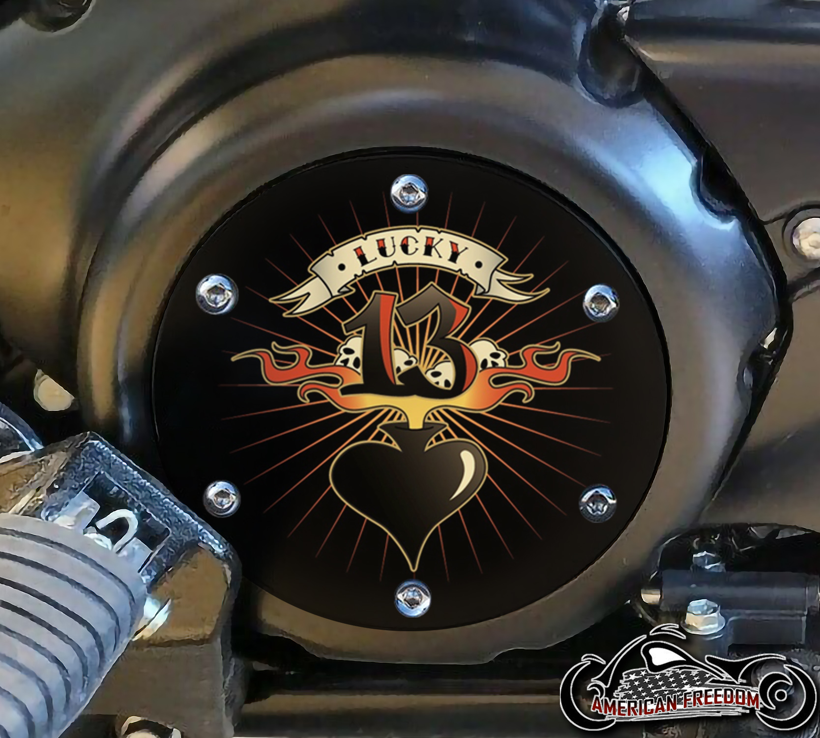 SUZUKI M109R Derby/Engine Cover - Lucky 13 Spade [M109 DERBY] - $129.99 ...
