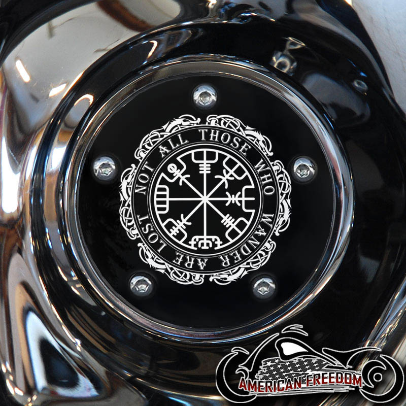 Custom Timing Cover - Not All Who Wander Are Lost [Harley Davidson ...
