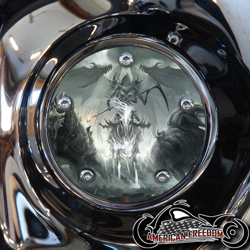 Custom Timing Cover - Reaper Bone Horse [Harley Davidson Timing Cover ...