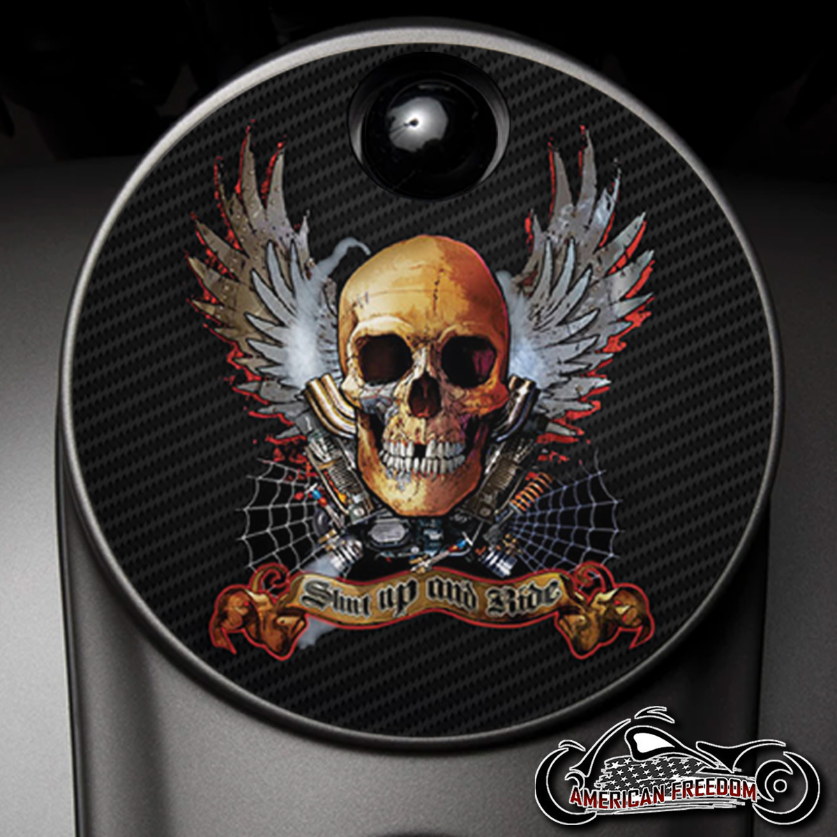 Custom Fuel Door - Shut Up And Ride [Harley Davidson Fuel Door] - $129. ...