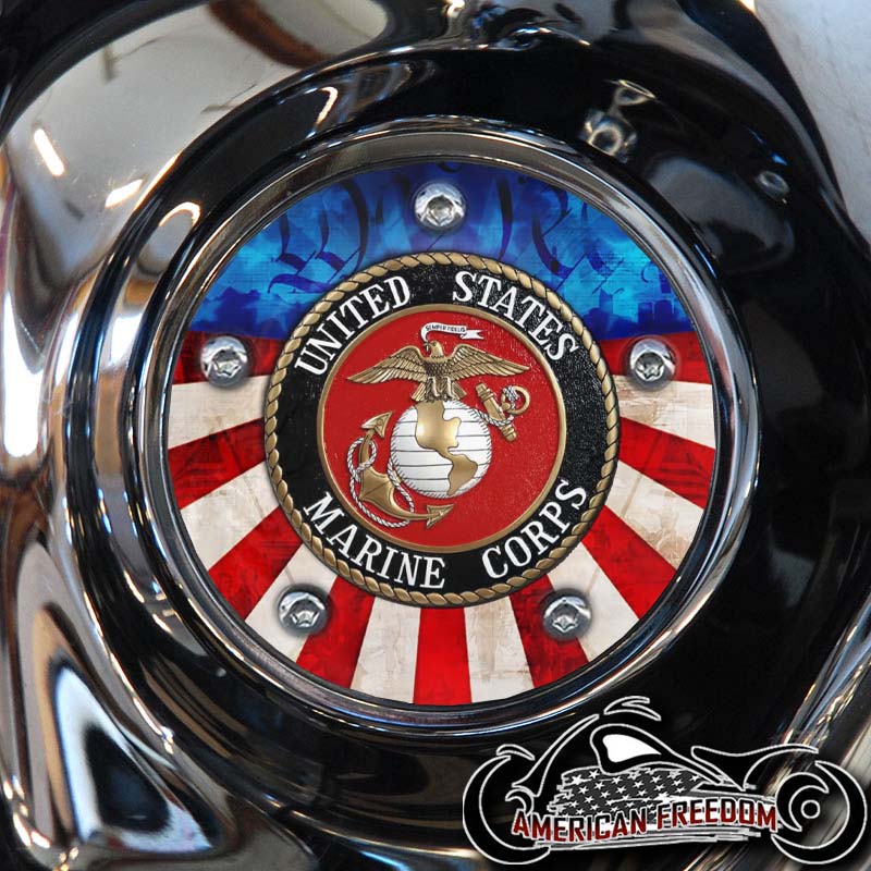 Custom Timing Cover - Marine Corp [Harley Davidson Timing Cover] - $64. ...